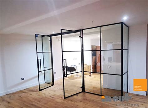 Industrial Glass Partitions London Art Deco Glass Walls London