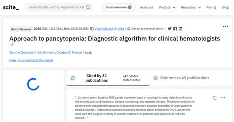 Approach To Pancytopenia Diagnostic Algorithm For Clinical