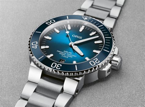 Oris Opts For Steel Blue Aquis Date As First Watch To Use Its New