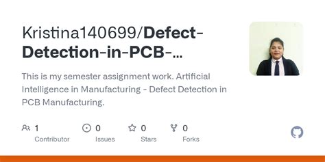 Github Kristina140699defect Detection In Pcb Manufacturing This Is