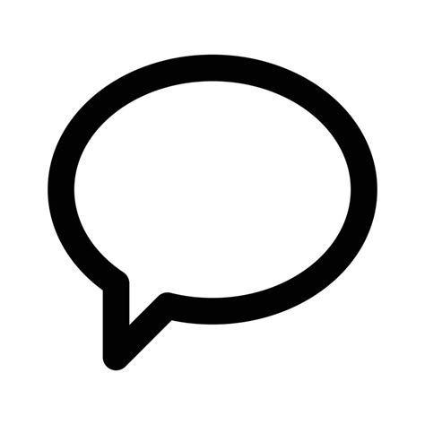 Speech Bubble Icon Black And White Sign 47847299 Vector Art At Vecteezy