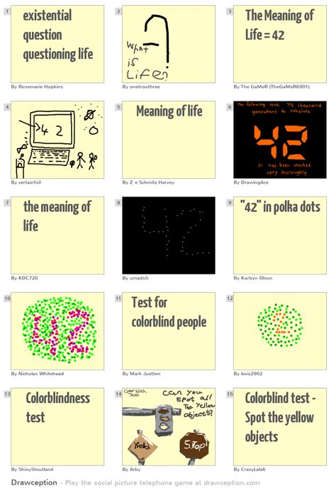 Existential Question Questioning Life Drawception