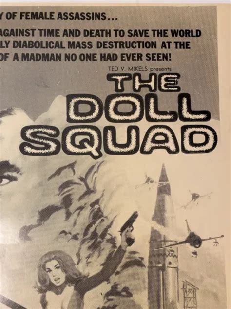 The Doll Squad Michael Ansara Francine York Vintage Litho Poster Cm X Cm Eur