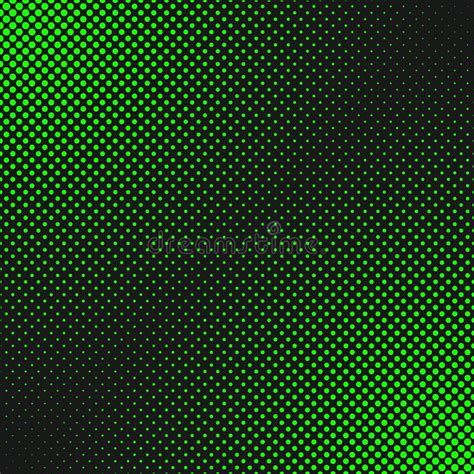 Retro Halftone Dot Pattern Background Abstract Vector Graphic From Green Circles Stock Vector