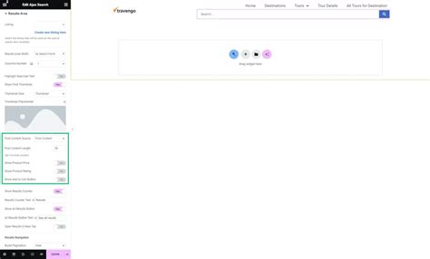 Ajax Search Results Area Overview — Jetsearch Crocoblock
