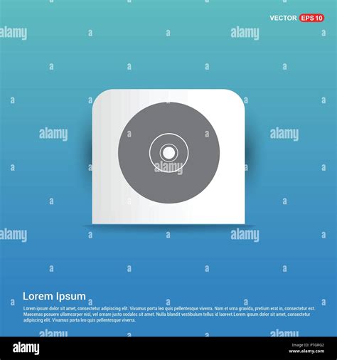 Computer Disk Icon Blue Sticker Button Stock Vector Image And Art Alamy