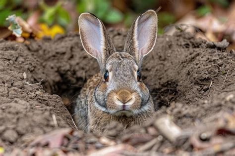 Rabbit Holes Burrows Dug By Rabbits For Habitation Premium Ai