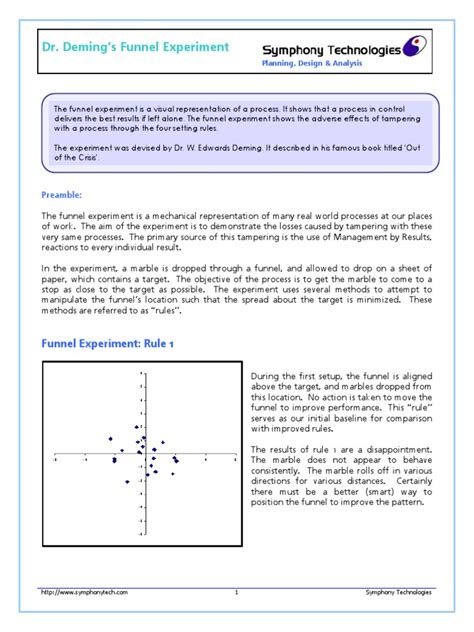 Dr Demings Funnel Experiment Pdf Business