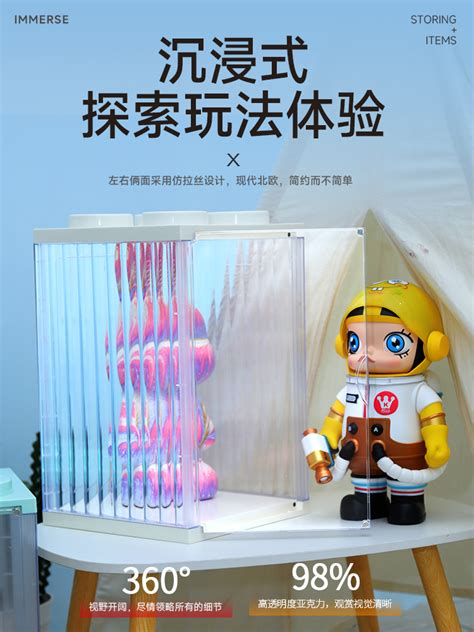 Figurine Storage Display Case Blind Box Acrylic Figure Building Block