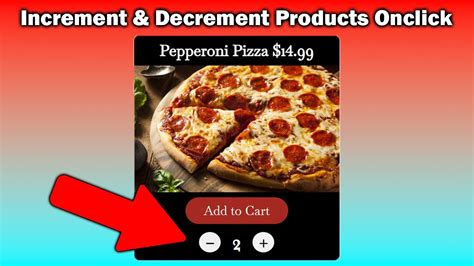 How To Create Dynamic Products With Increment And Decrement Onclick