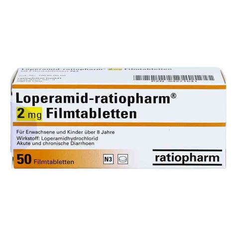 Loperamid Ratiopharm 2mg 50 Stk Online Kaufen