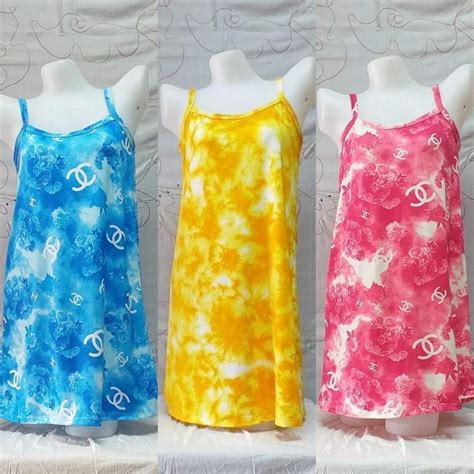 Spaghetti Straps Duster Dress Pambahay Pantulog Daster Presko Shopee
