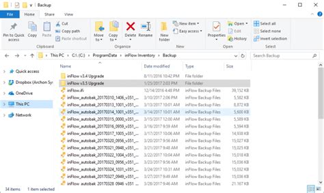 To Revert To A Previous Version Of Inflow