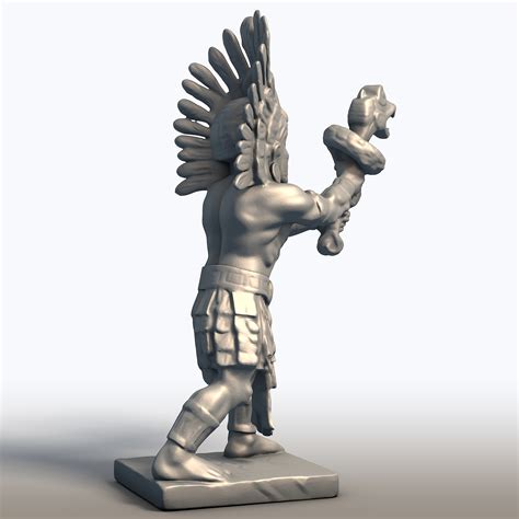 Aztec God Of War Statue