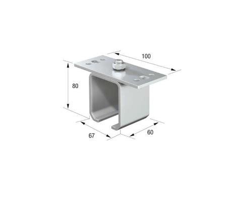 Series 250 Soffit Fixing Support Bracket For Galvanized Steel Top