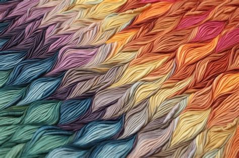 Premium Ai Image Detail Of Tapestry Pattern In Progress Created With