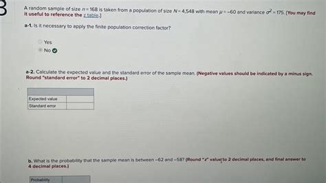 solved a random sample of size n 168 is taken from a