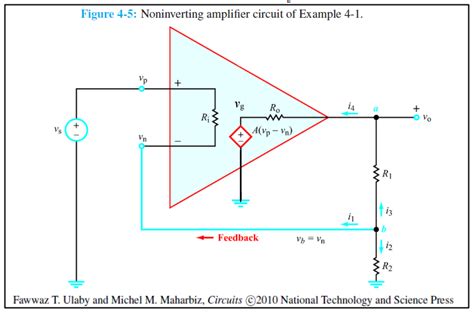 solved problem 2 non inverting amplifier using an op amp