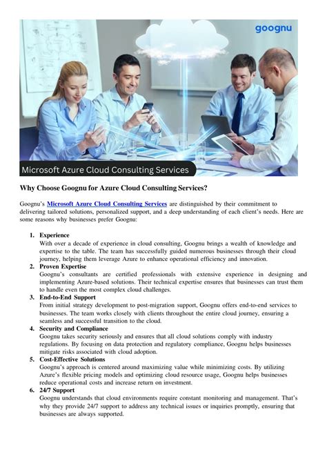 PPT - Microsoft Azure Cloud Consulting Services - Goognu PowerPoint Presentation - ID:13850596