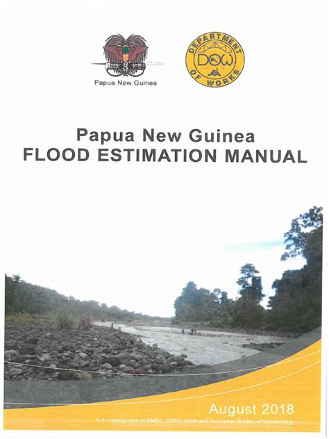Png Flood Estimation Manual August 2018 Pdf