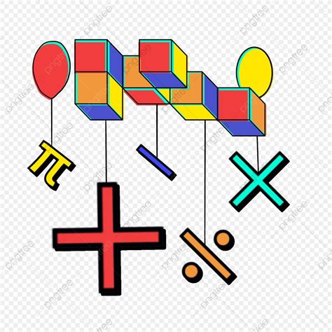 Math Symbols Clipart Transparent Background Math Clipart Balloon Cartoon Math Symbol