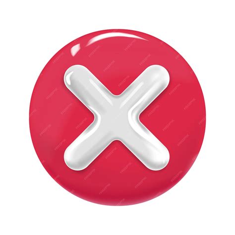 premium vector 3d plastic cross on red round background prohibition