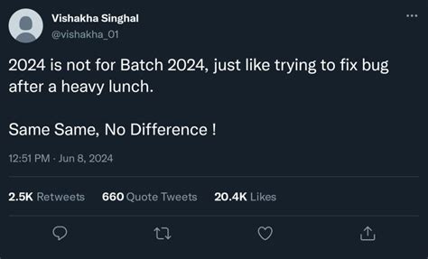 vishakha singhal on linkedin batch2024 recession developer cse