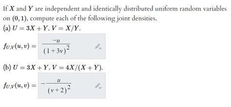 Solved If X And Y Are Independent And Identically