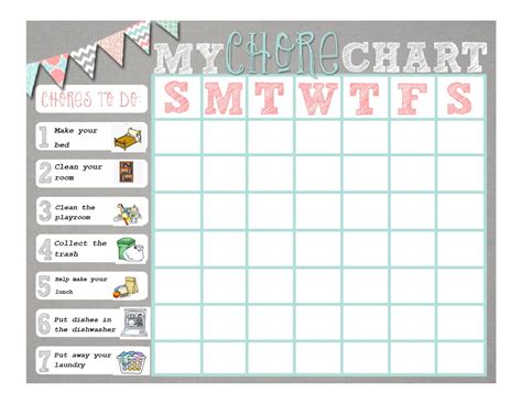 Just Me And My Frugal Kitchen Chore Charts