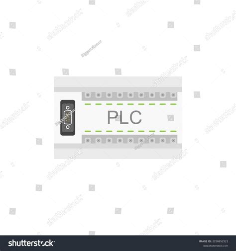 Plc Programmable Logic Controller Industrial Computer Stock Vector Royalty Free