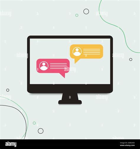 Computer Chat Clipart