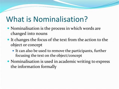 Ppt Nominalisation Powerpoint Presentation Free Download Id2733481