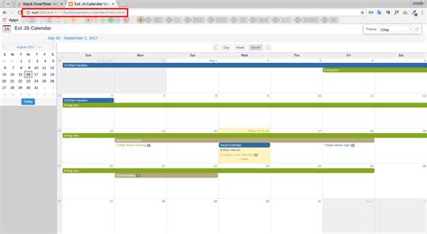 Extjs Where Is Ext Calendar Package For 511 Stack Overflow