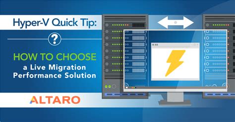 Hyper V Quick Tip How To Choose A Live Migration Performance Solution