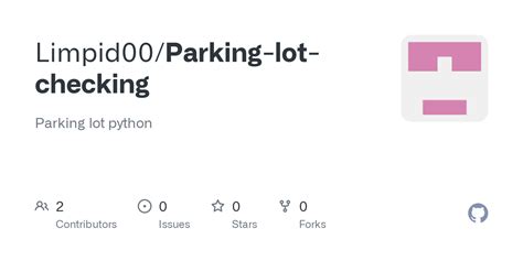 Github Limpid00parking Lot Checking Parking Lot Python