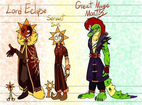 Redesigns Of The Sun And Moon Show Characters Part 3 In 2023 Sun And
