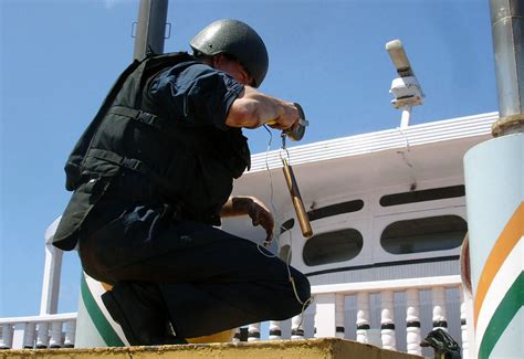 Us Navy Usn Engineman Second Class En2 Darrell Dow Stationed Aboard The Usn Whidbey Island