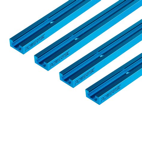 Buy POWERTEC Inch Double Cut Profile Universal T Track With Predrilled Ing Holes Pack