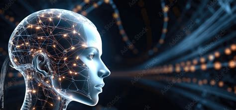 Artificial Intelligence Robot Ai With Digital Brain Is Learning
