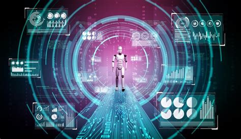 Premium Photo 3d Rendering Robot Humanoid Analyzing Big Data Using Ai Thinking