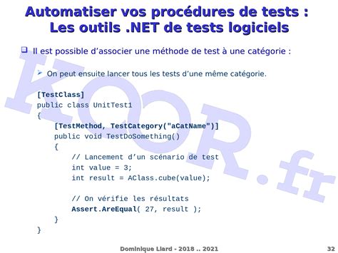 Tester Une Application Net Automatiser Vos Procédures De Tests Les