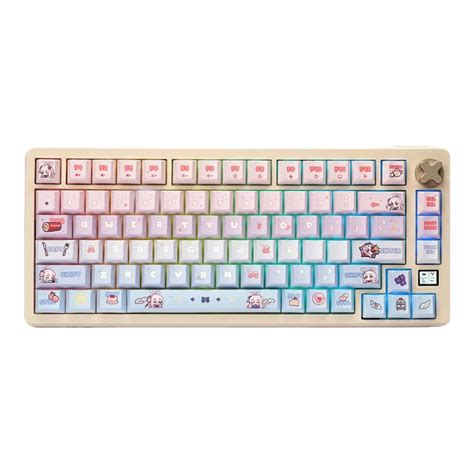 Cherry蔚藍檔案聯名pixiu75三模機械鍵盤 客製化rgb支援macos