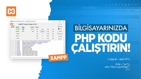 Php Dosyalarini ÇaliŞtirin Php Apache Mysql Kurulumu Ve Kullanımı