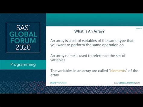 A Beginners Guide To Using Arrays And DO Loops SAS Support Communities