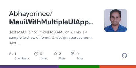GitHub Abhayprince MauiWithMultipleUIApproaches Net MAUI Is Not
