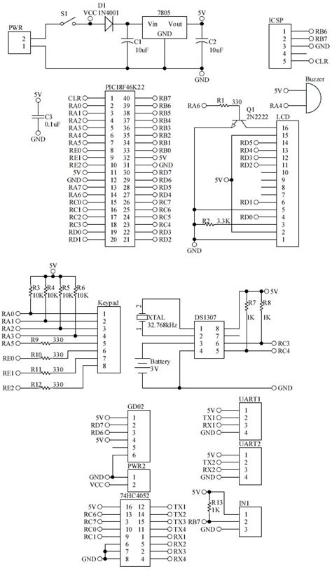 Rfid Door Lock System Circuit Diagram