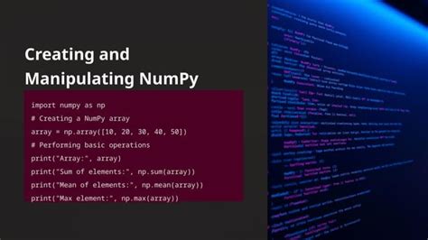 Gdg Aum Harnessing The Power Of Numpy 1pptx