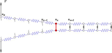 1 A Schematic Of The Lattice Model The Springs Indicate Linear Download Scientific Diagram