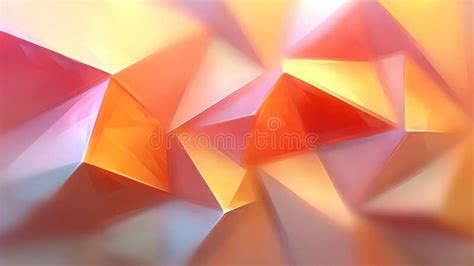 Abstract Geometric Shapes In Soft Pastel Colors Create A Vibrant Modern Aesthetic Stock