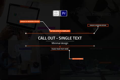 Single Text Call Out Mogrt Filtergrade